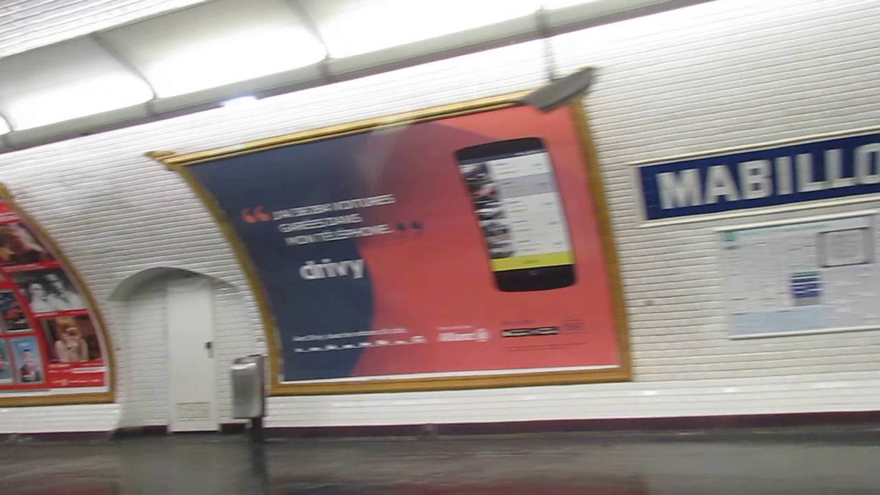 Station Mabillon Ligne 10 du métro à Paris - YouTube