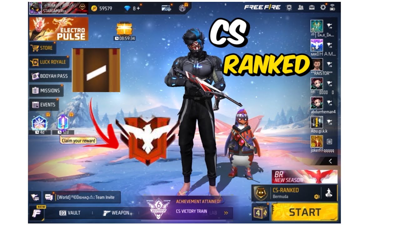 Cs Ranked New Season OB34 UPDATE BRONZE TO HERIOC FREE FIRE GAMEPLAY ...