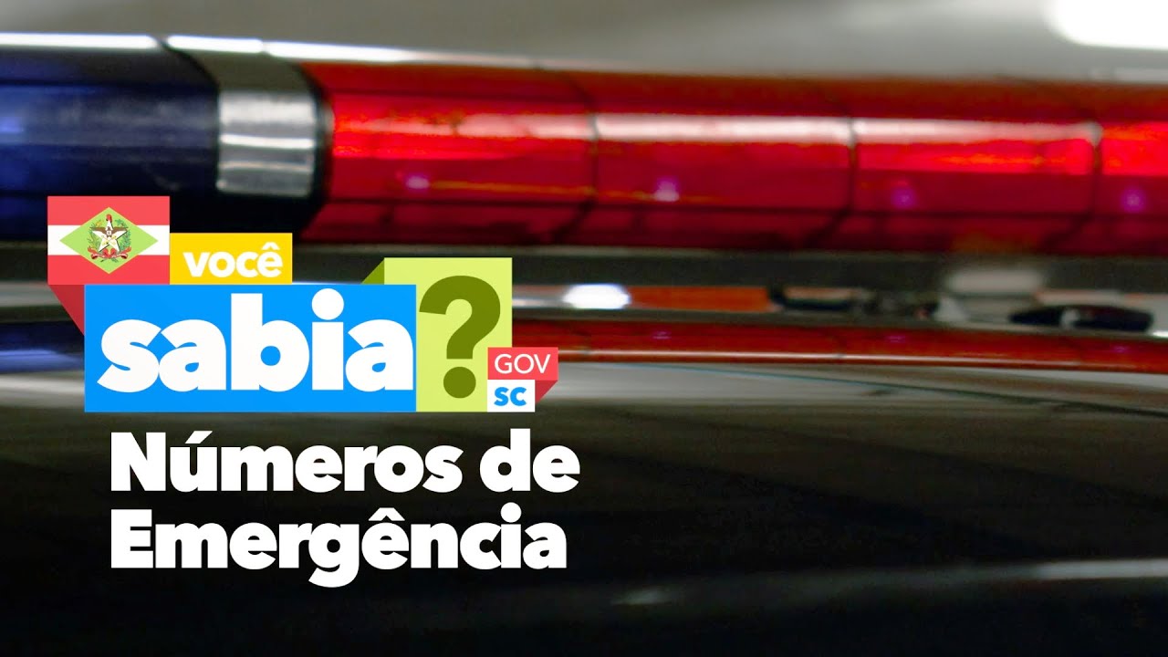 Números de Emergência Gov SC - PM, Samu, Bombeiros e Defesa Civil - YouTube