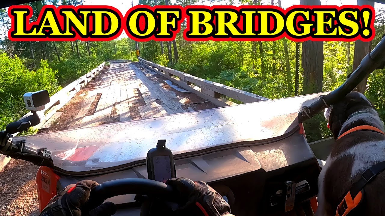 LOTS OF BRIDGES On Little Rice ATV UTV Trail! Exploring Oneida County ...