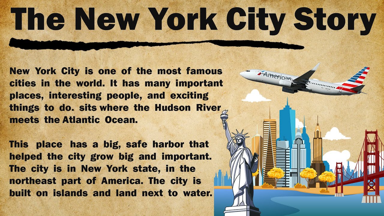 The New York City 🇺🇸|| Learn English Through Story Level 2 || Graded ...