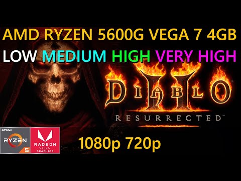 DIABLO II: RESURRECTED Tested on AMD Ryzen 5 5600G | LOW - VERY HIGH ...