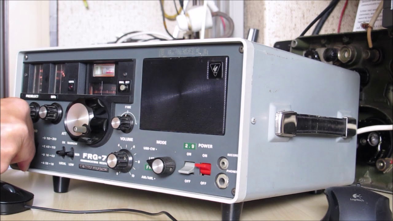 Try-out donated YAESU FRG 7 receiver - YouTube