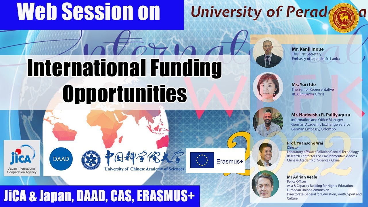 Web Session on International Funding Opportunities - YouTube