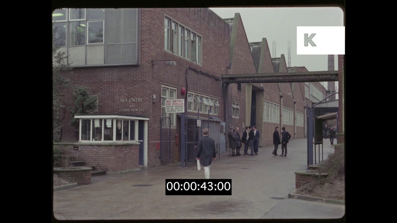 1960s UK Factory, Workers Arriving, HD from 35mm - YouTube