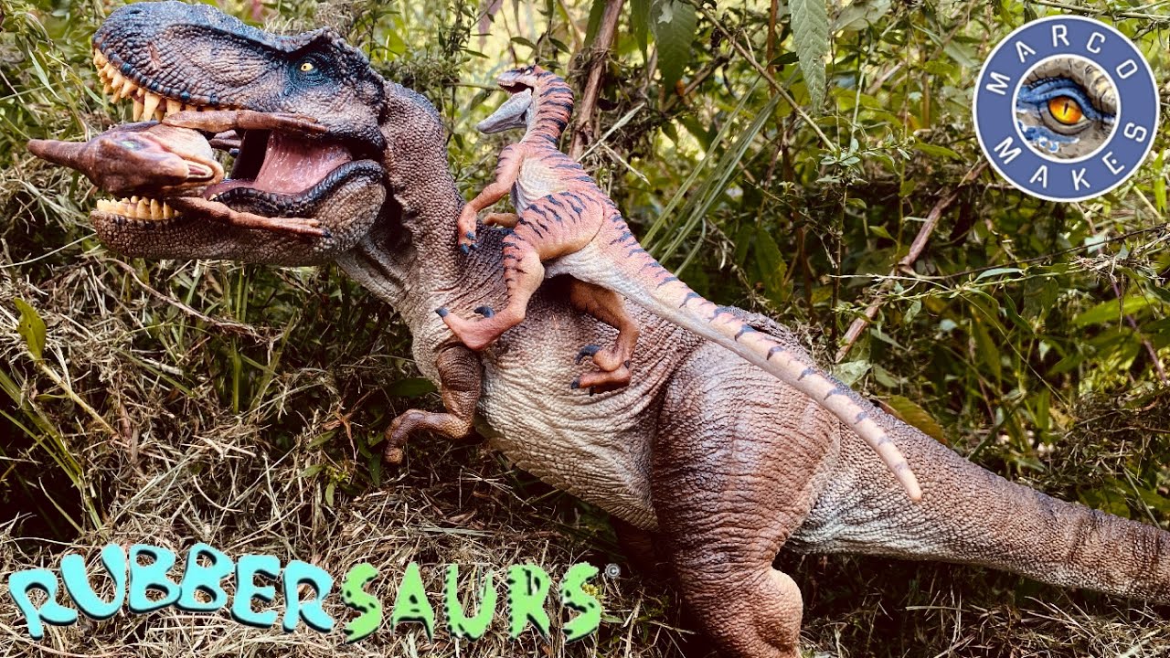 THE BEST JP T. REX FIGURE!!! | Marco Makes RubberSaurs Tyrannosaurus ...