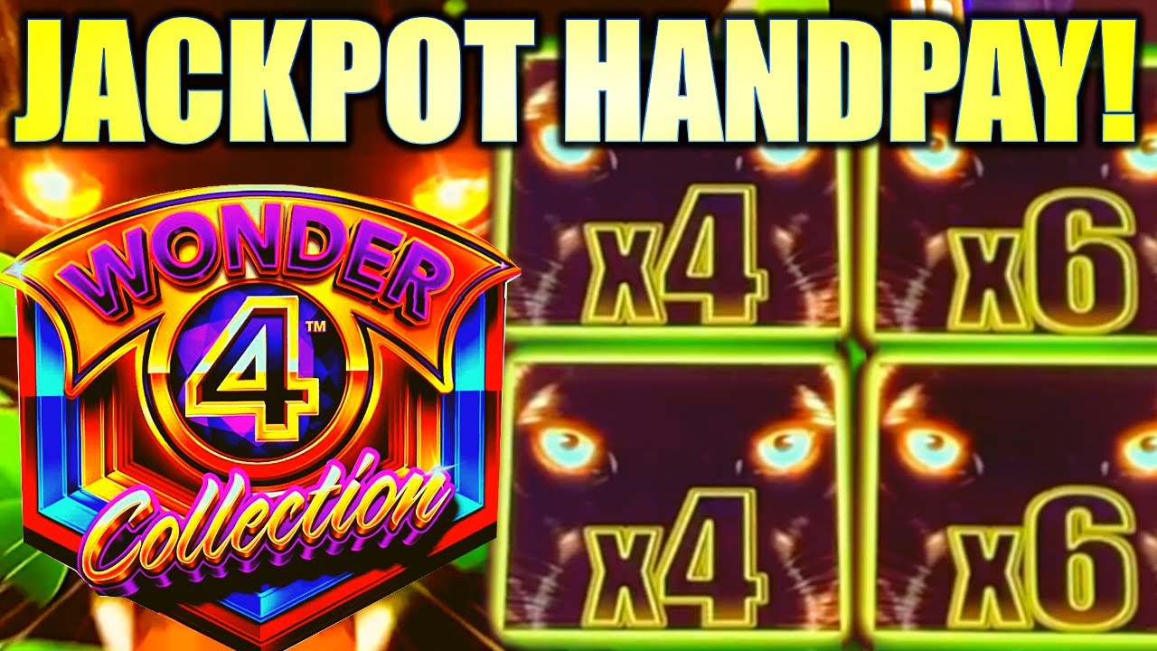 ★JACKPOT HANDPAY!★ NEW!! WONDER 4 COLLECTION WILD PANTHER Slot Machine ...