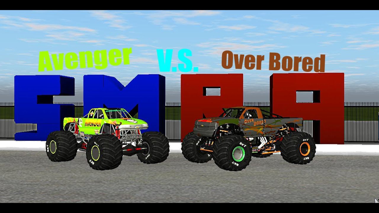 RoR Monster Jam Avenger VS Over Bored @ SMRA Nashville - YouTube
