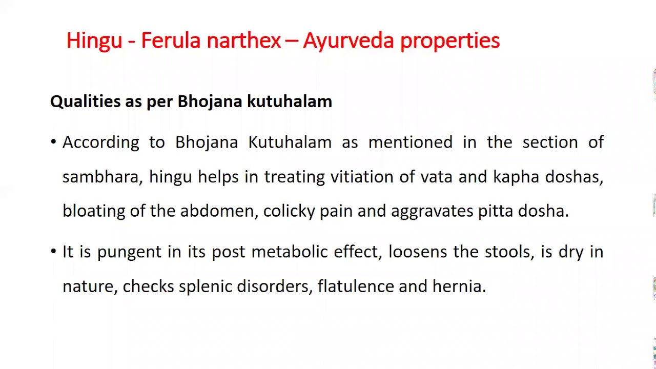 Hingu - Ferula narthex by Dr Kamla R Nagar - YouTube