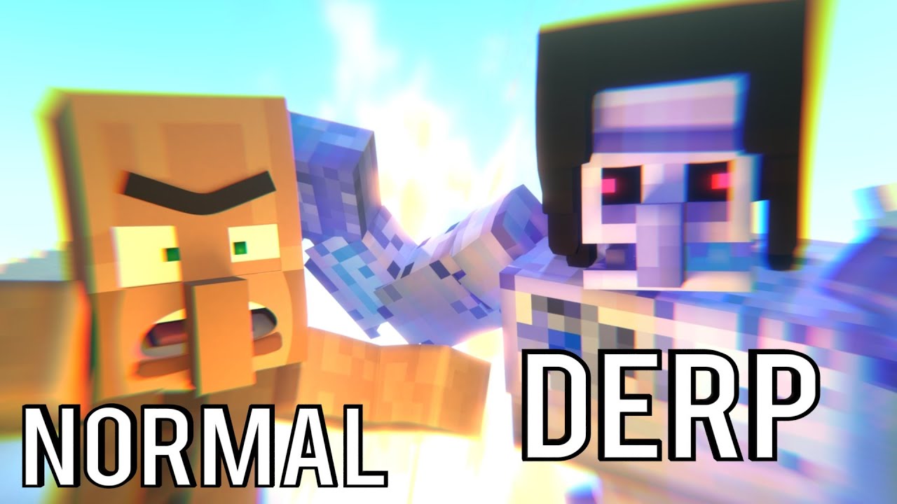 Sad Villager DERP vs NORMAL - Minecraft Animation (Music Video) ♪ - YouTube