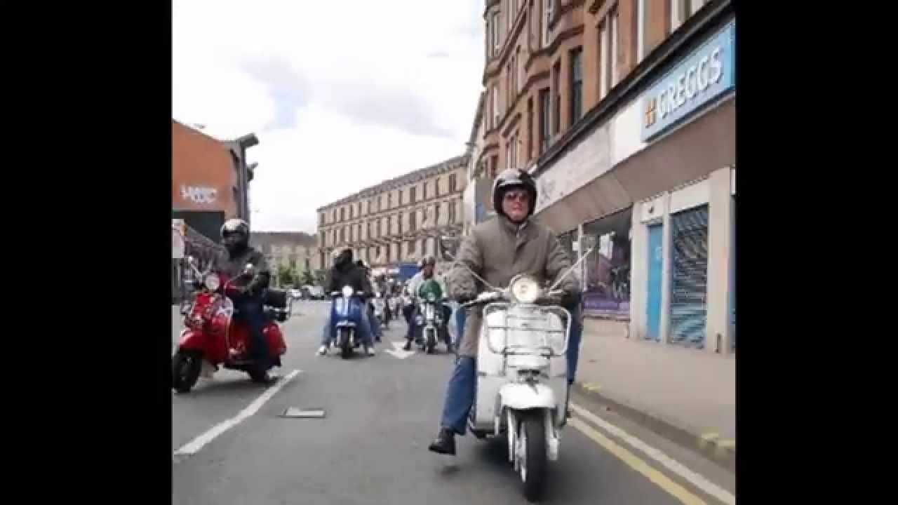 Glasgow Mods Weekender rideout - YouTube