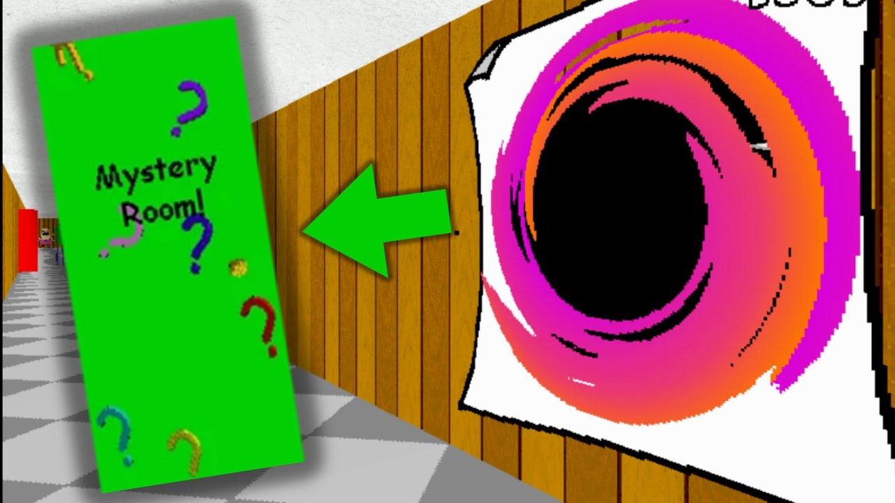 Portal Poster in the Mystery Room! Baldi's Basics Plus - New Tactics ...