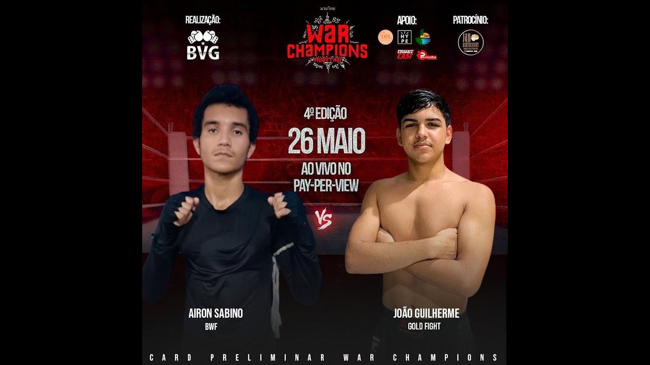 🔴João GuilhermeGold Fight vs Airon SabinoBFW🔵 - YouTube