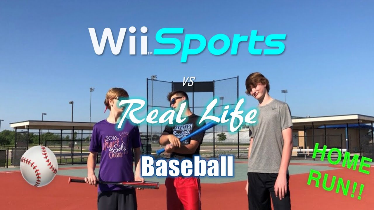 Wii Sports vs. Real Life Challenge: Baseball Edition | LMK Sports - YouTube