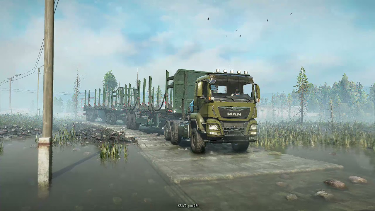 SnowRunner - MAN TGS Logging/Turnpike Double/Road Train HCT in Russia ...