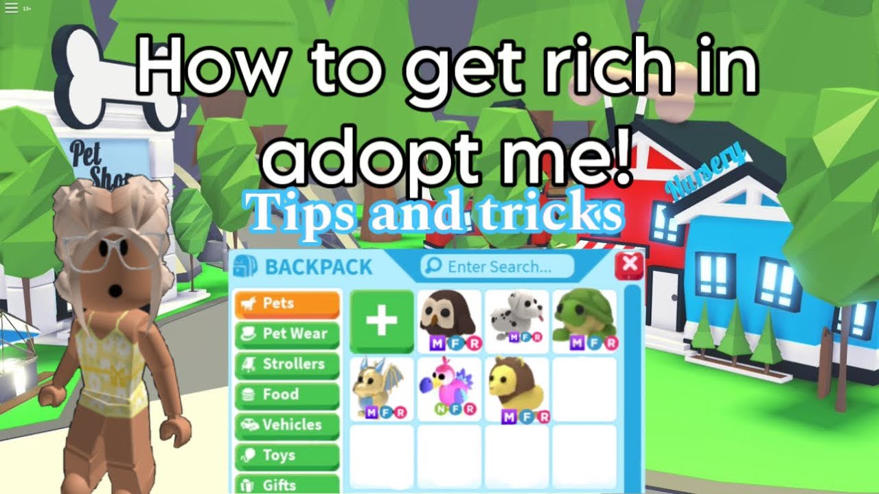 How to get rich in adopt me! Tips and tricks ||Adopt me|| - YouTube