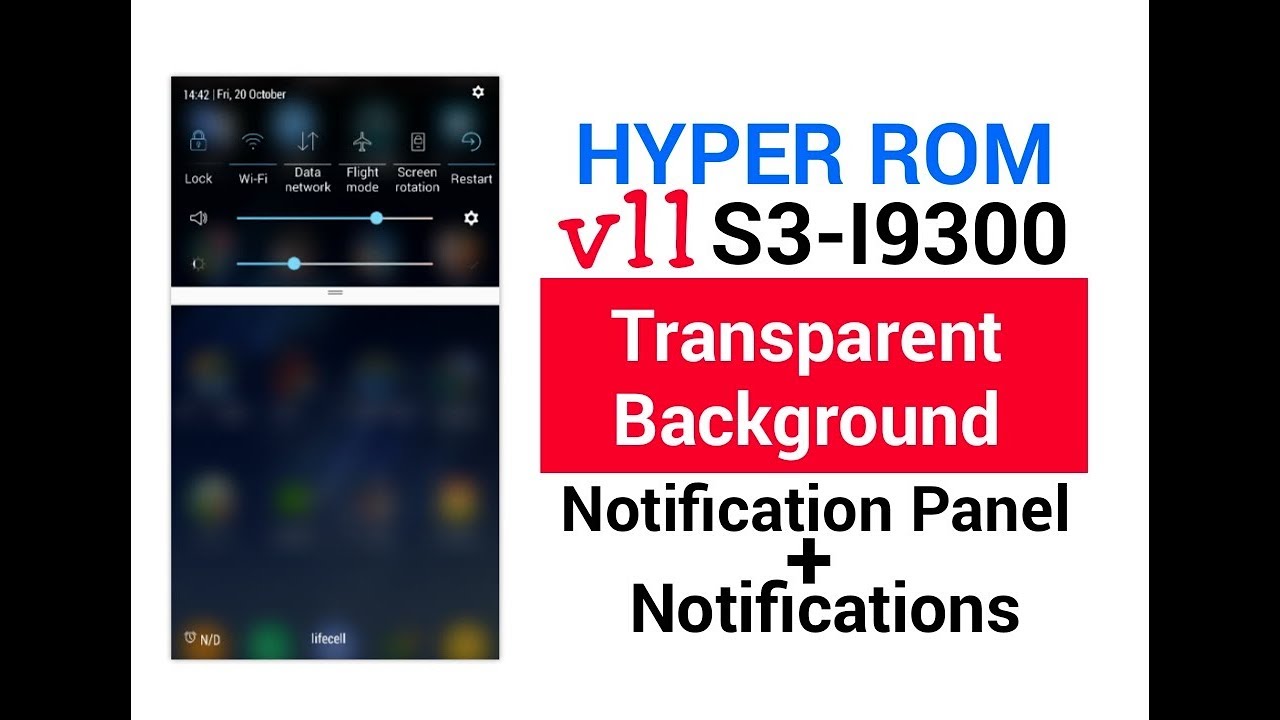 HYPER ROM V11 S3-I9300 Set Transparent Background - YouTube
