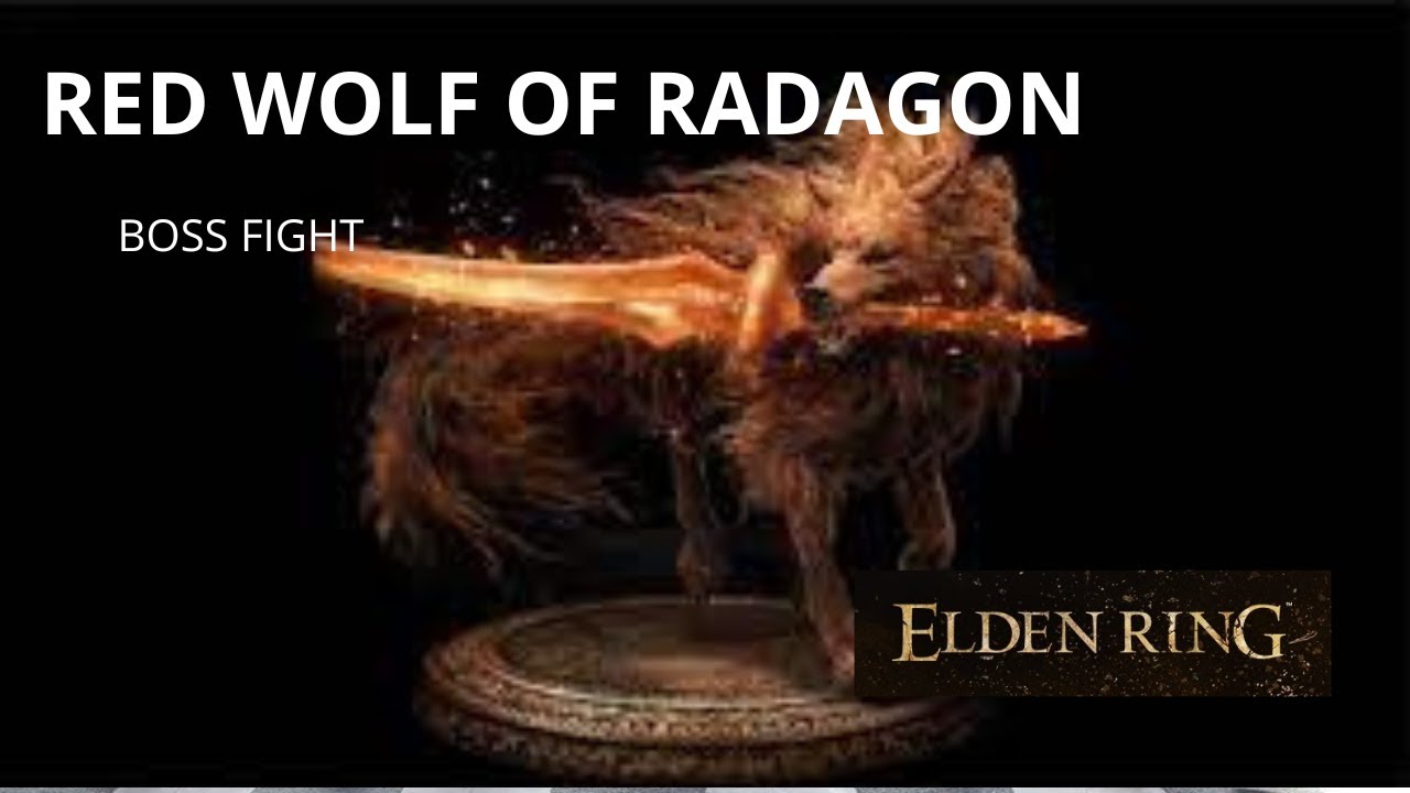 ELDEN RING _ Red wolf of Radagon boss fight - YouTube