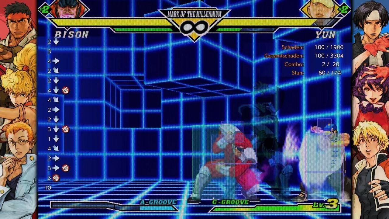 CAPCOM FIGHTING COLLECTION 2 M.Bison Exell Combo PS5 Gameplay - YouTube