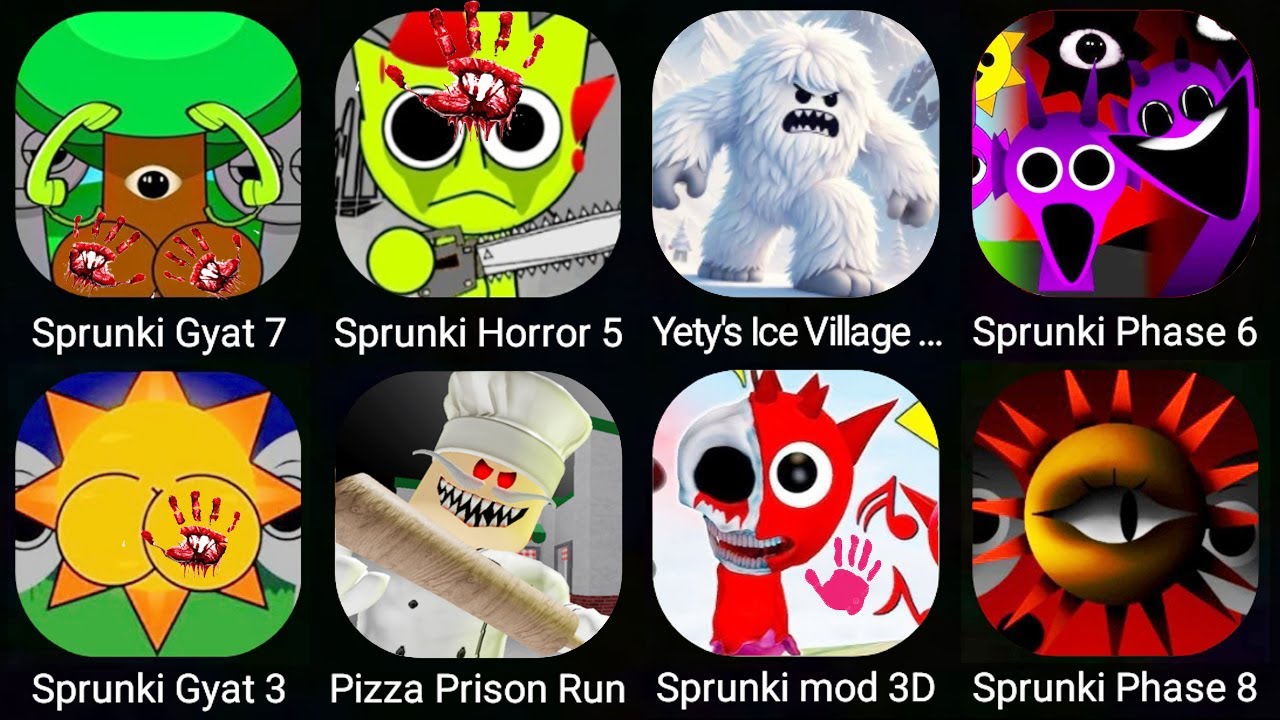 SPRUNKI GYAT 3VS Gyat 4 VS Gyat 5,VS Gyat 7,Sprunki Phase 4 ,6,7,8,9 ...