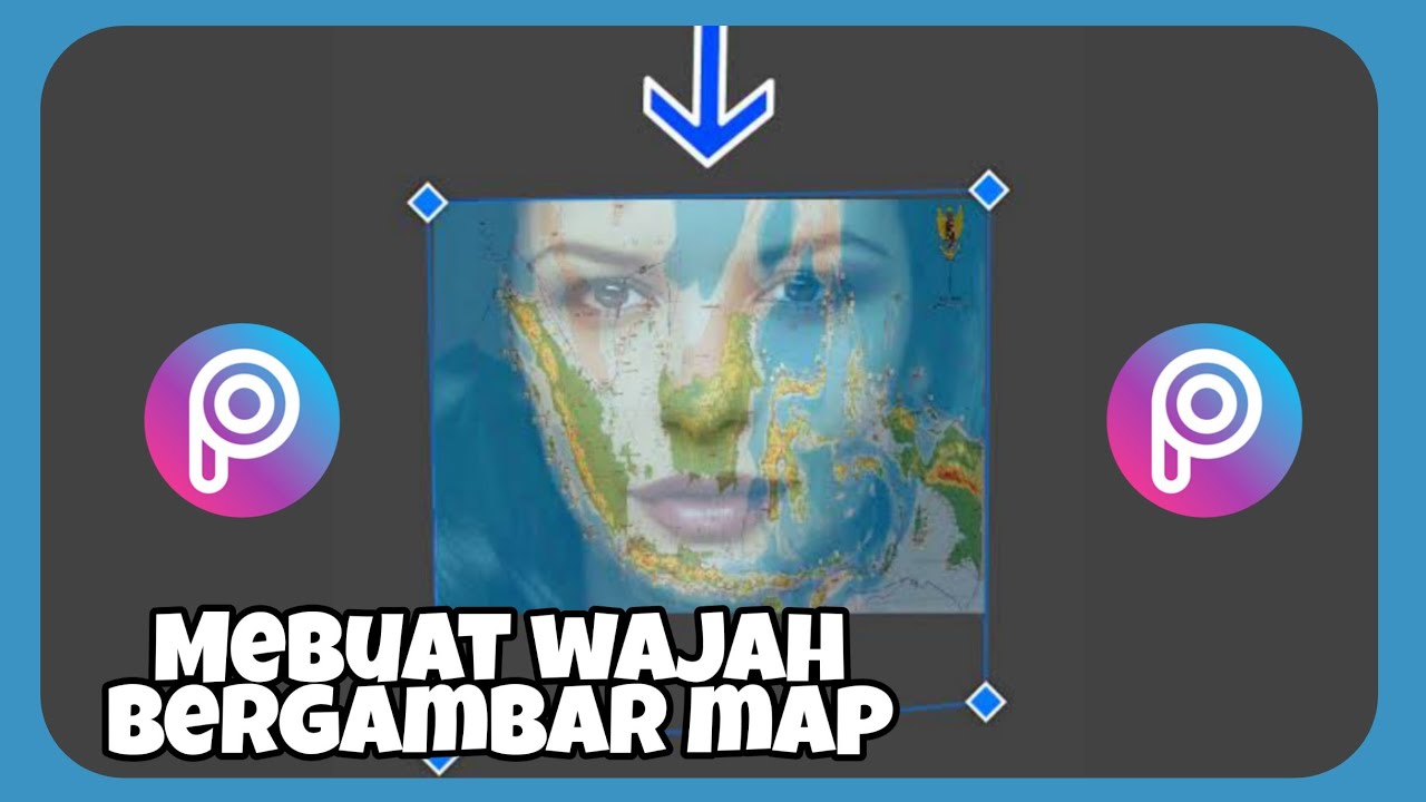 Map Double Exposure, Mengedit wajah bergambar peta - picsart tutorial ...