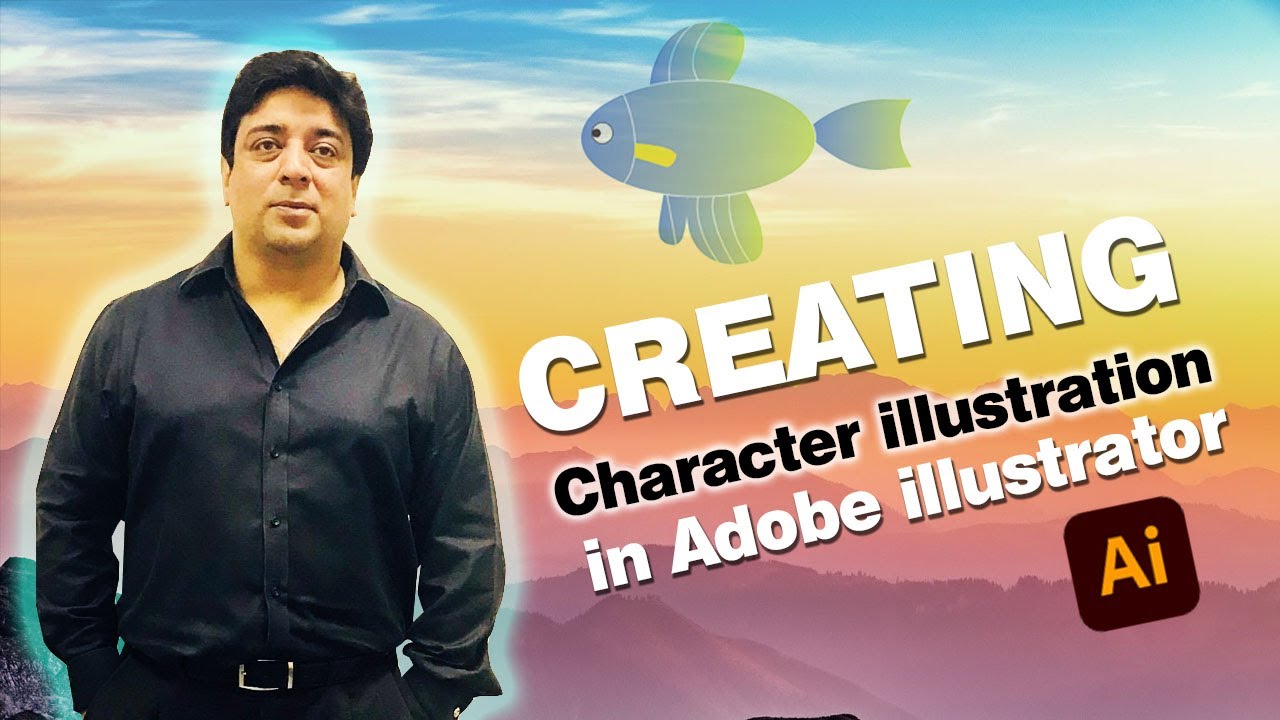 Learn Graphic Design | How to create a character illustration in Adobe ...