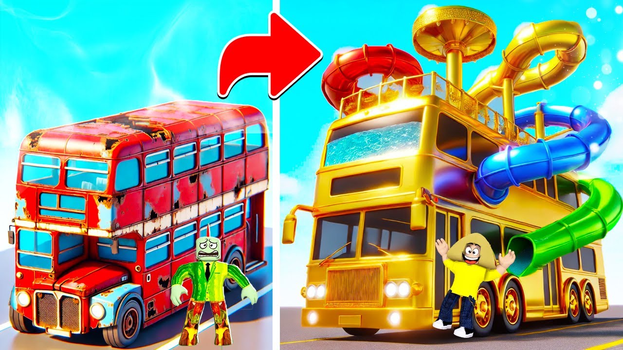 Van 1 Euro Bus Naar 1 Miljoen Euro Bus In Brookhaven RP!🏡 - YouTube