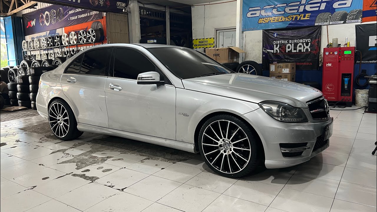 Modifikasi Mercy C63 Memakai HSR Rostock R19 #ingatvelgingathsr # ...