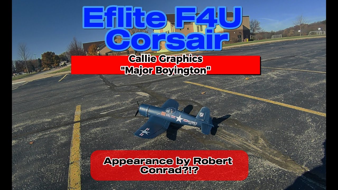 Eflite F4U Corsair 1.2 With Callie Graphics "Major Boyington" Black ...
