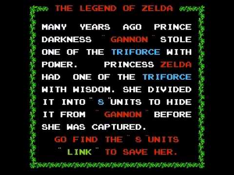 Legend of Zelda intro - YouTube
