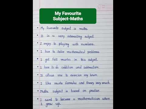 10 Lines On My Favourite Subject Maths | Essay On My Favorite Subject ...
