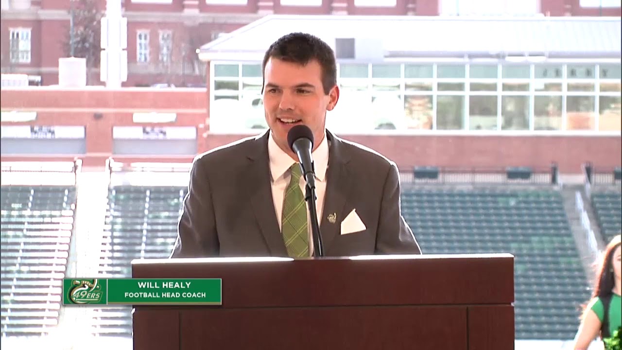 Charlotte 49ers - Will Healy Introductory Press Conference - YouTube