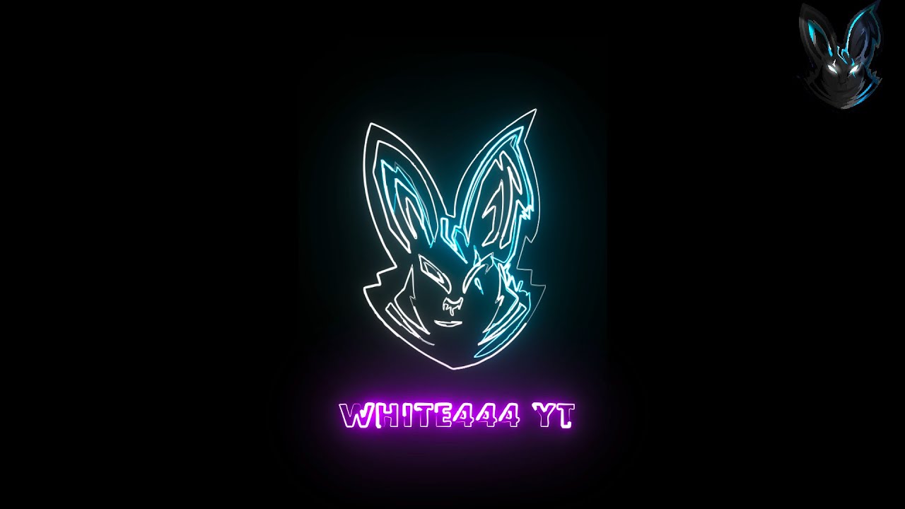WHITE444 logo glowing neon lines Loop Animated Background - YouTube