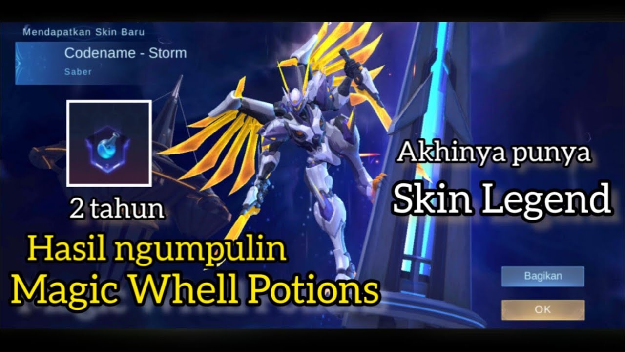Gacha & Review Skin LEGEND SABER Codename - Storm - YouTube