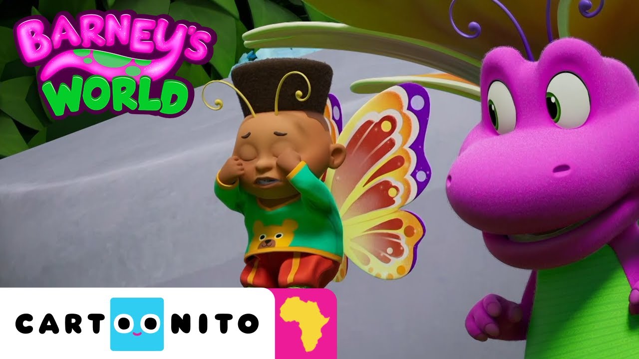 Fly like a Butterfly 🦋 | Barney's World | Cartoonito Africa | Cartoons ...