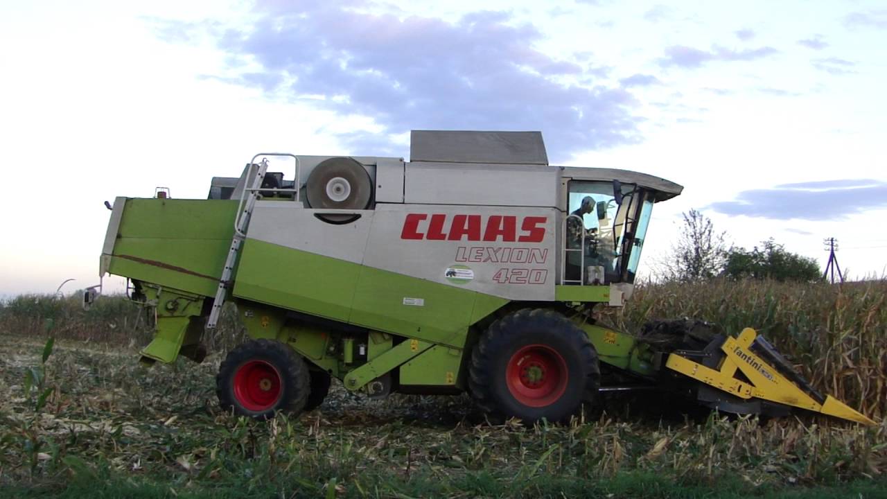 Claas Lexion 420 & Fantini LH 3 - YouTube