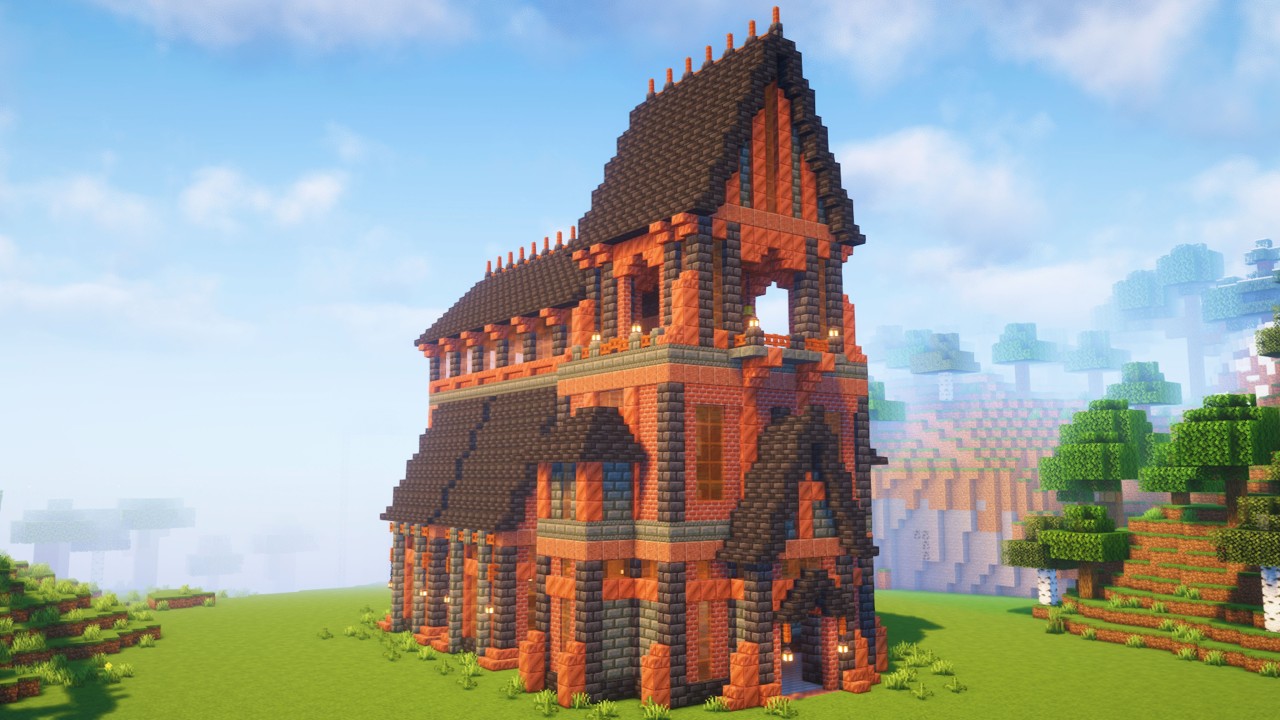 How to build Steampunk Church - Minecraft Tutorial - YouTube