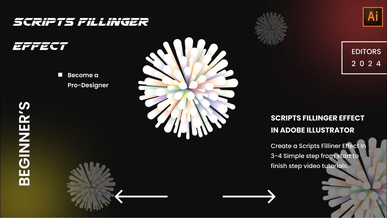 Scripts Fillinger Effect Design by Adobe Illustrator Tutorial - YouTube