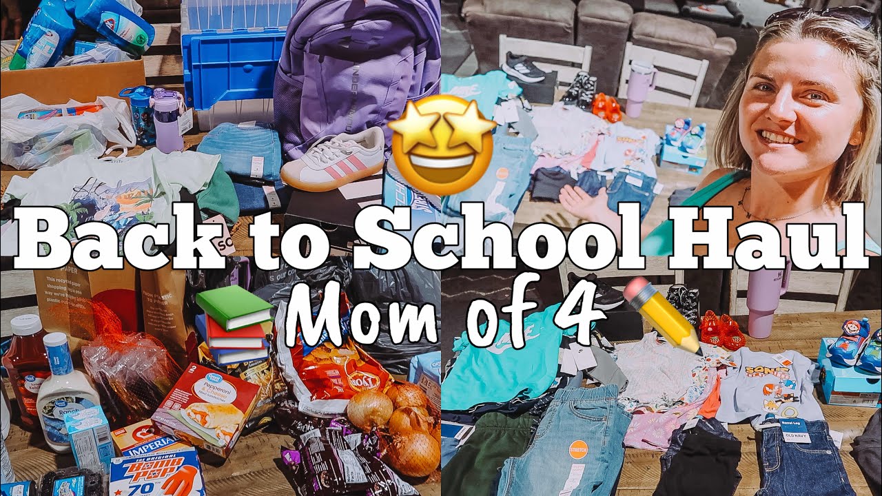 Back to School Haul 2025! 📚 School Supplies + Clothing + Mini Grocery ...