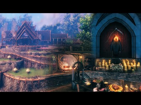 Huge Cozy Valheim Manor Build - YouTube