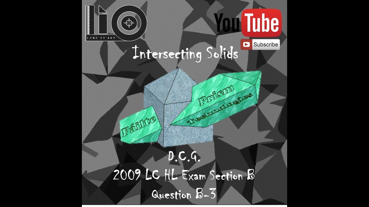 DCG: Intersecting Solids 2009 LC HL Question B-3 - YouTube