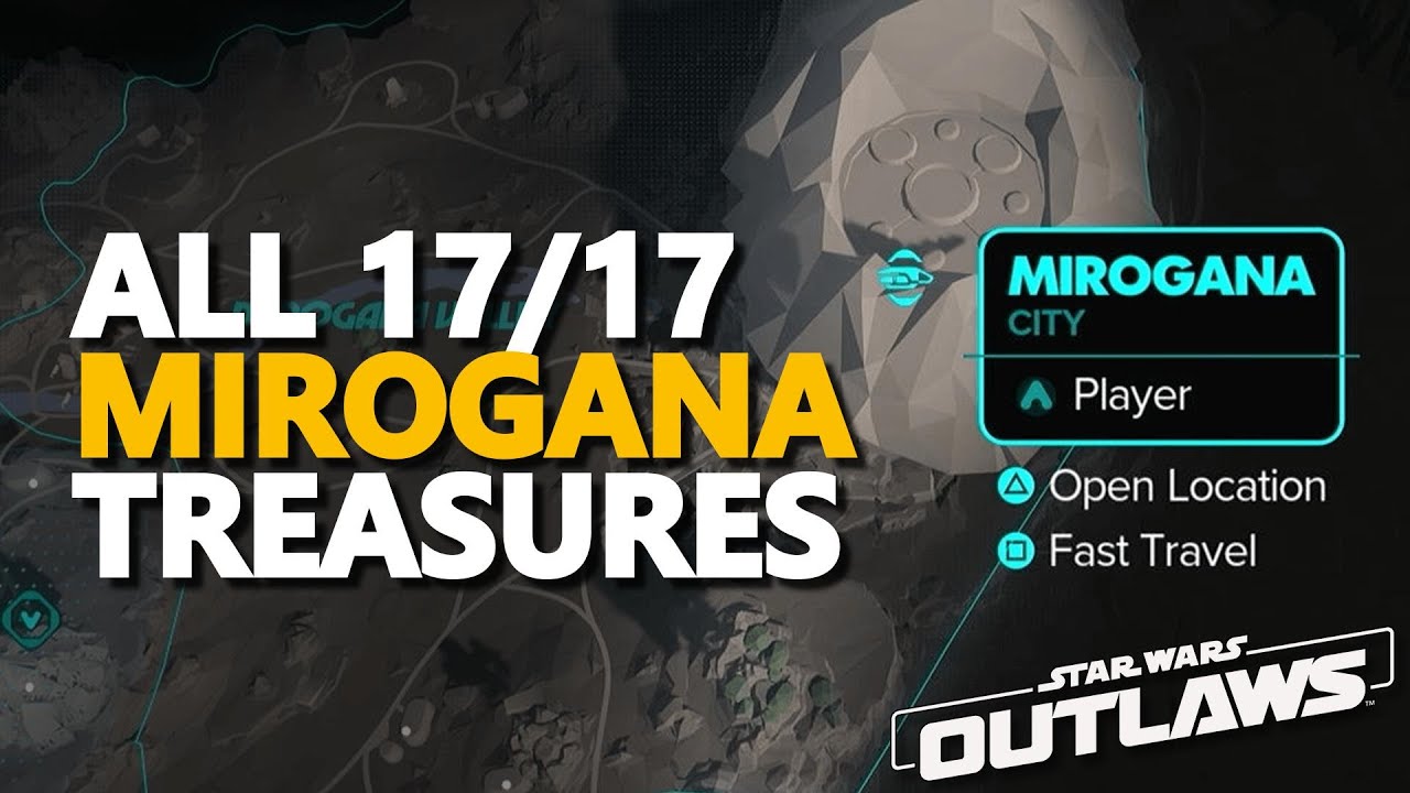 All Mirogana Undiscovered Treasures Star Wars Outlaws - YouTube