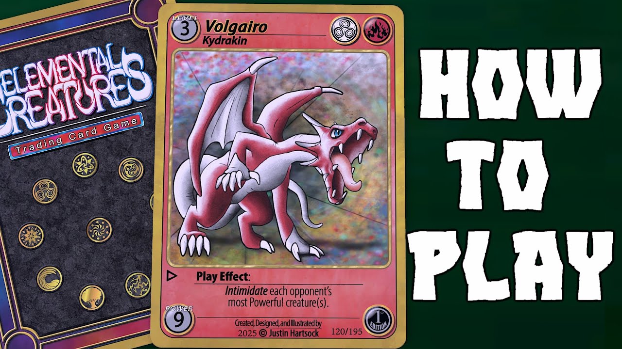 How to Play - Elemental Creatures TCG - YouTube