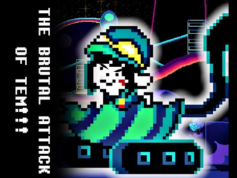THE BRUTAL ATTACK OF TEM -Deltarune:KASWDWA - TEM boss fight UST