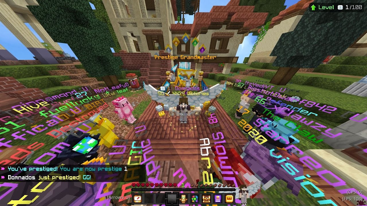Hive Skywars Prestige 1 + Celebration Custom Server - YouTube