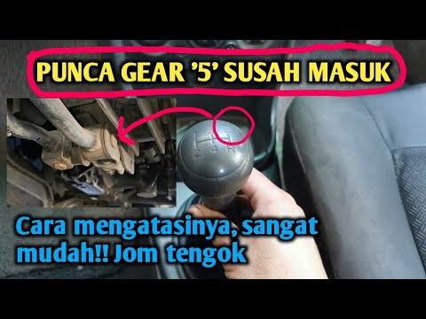 Punca gear kereta susah masuk[saga blm] Tukar gear lever bush