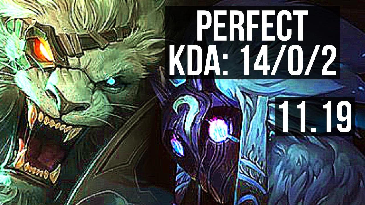RENGAR vs KINDRED (JUNGLE) | 14/0/2, Legendary, 600+ games | NA ...