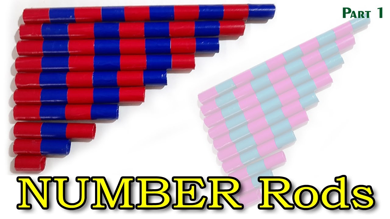 How to make Number Rods at home| How to do Number Rods| දරුවන්ට ගණන් ...