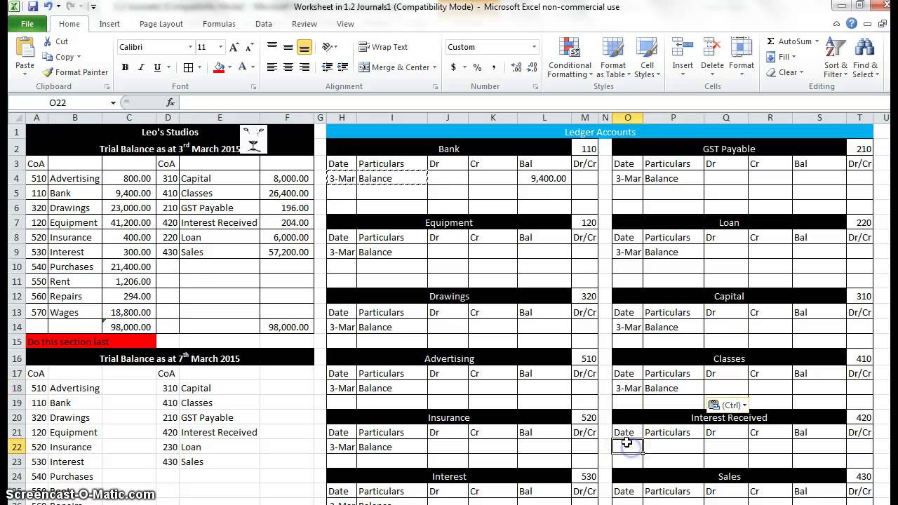 Set up of Ledgers - YouTube