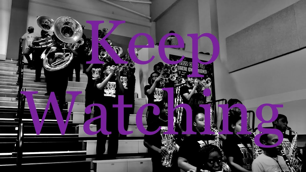 Wossman High School marching band playing “Keep Watching” at basketball ...